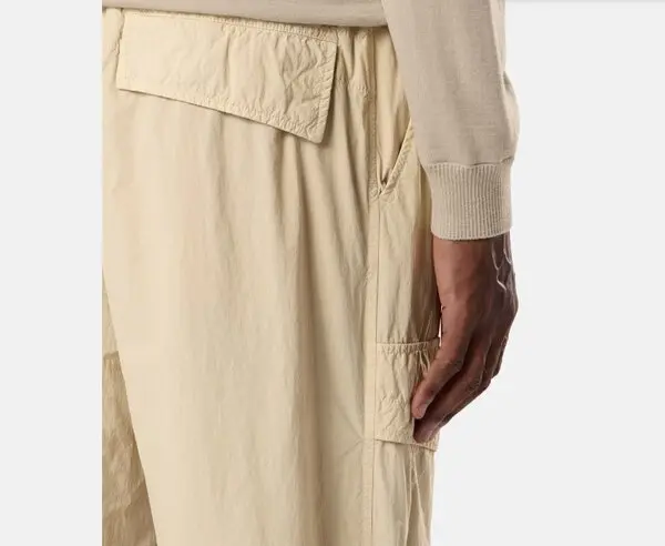 Stone Island Loose-fit Cargo Trousers With Snap Pockets