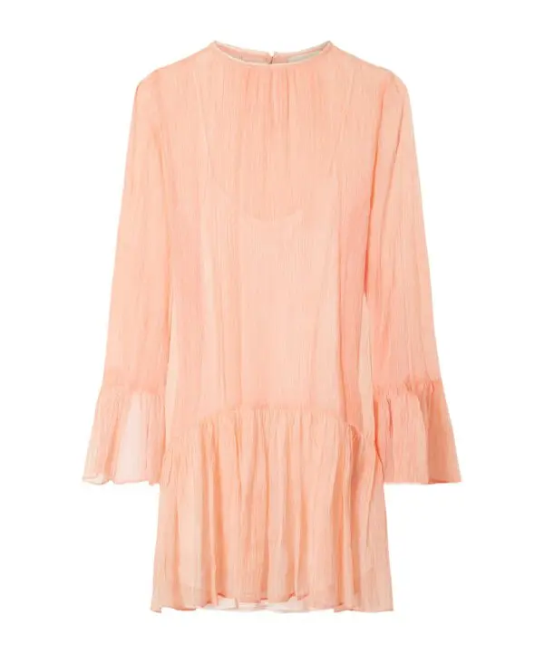 Ulla Johnson Emmeline Gathered Tiered Silk-chiffon Mini Dress - No