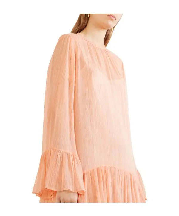 Ulla Johnson Emmeline Gathered Tiered Silk-chiffon Mini Dress