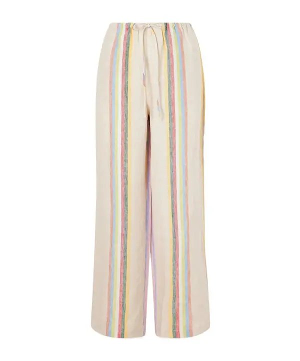 Staud Loose Striped Casual Pants - Multicolor