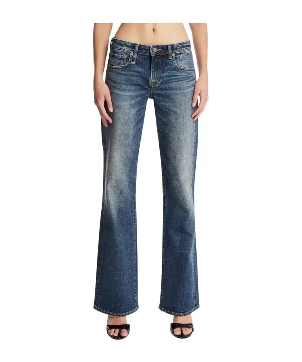 R13 Belt-loop Jeans - Dark Blue