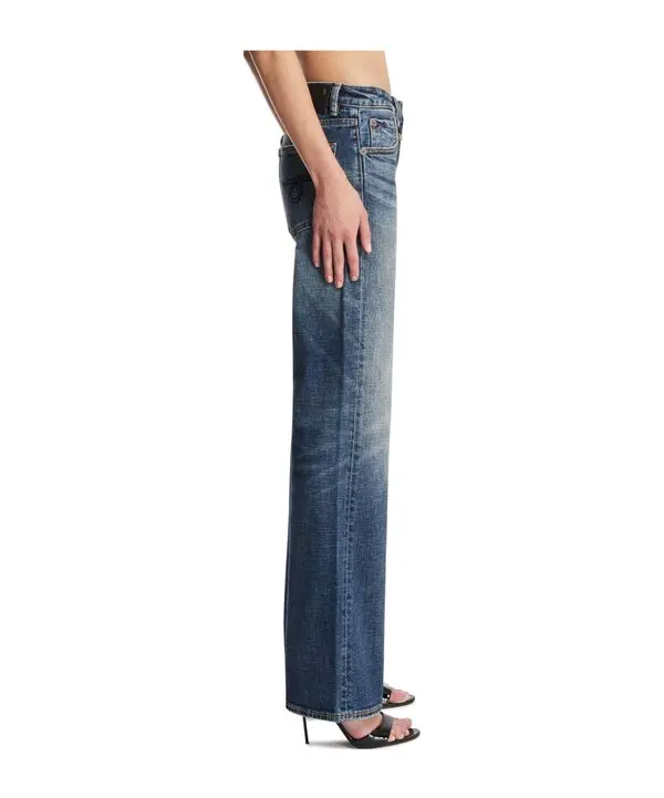 R13 Belt-loop Jeans - Dark Blue