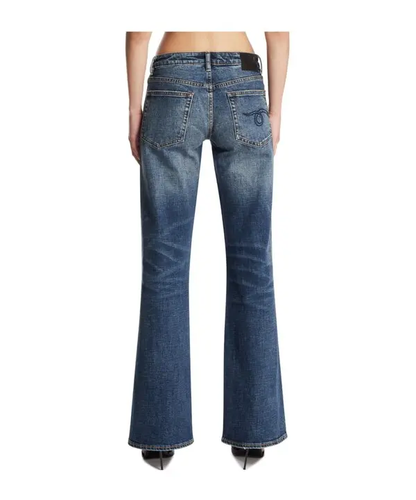 R13 Belt-loop Jeans - Dark Blue