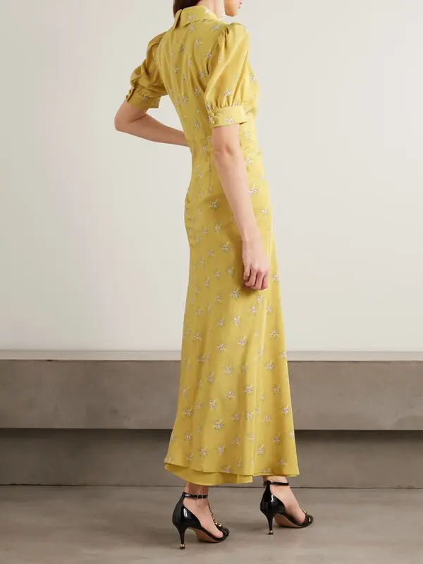 Alessandra Rich Floral Print Dress