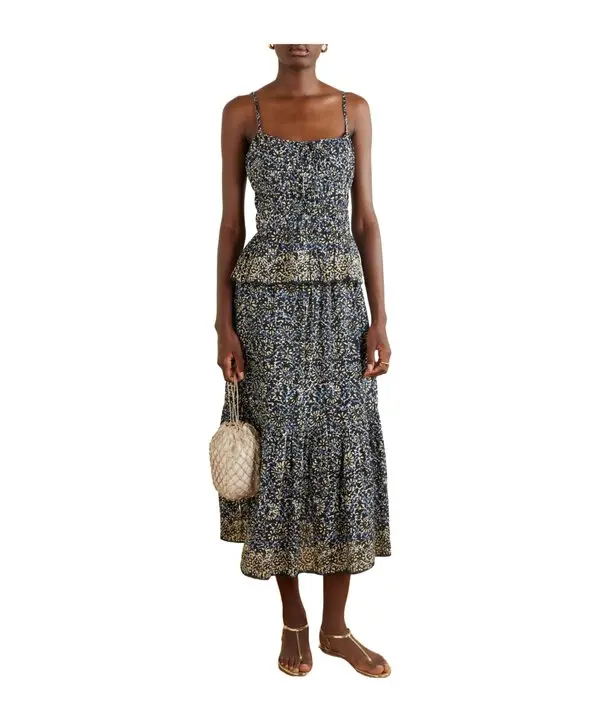 Ulla Johnson Anya Printed-cotton Tank