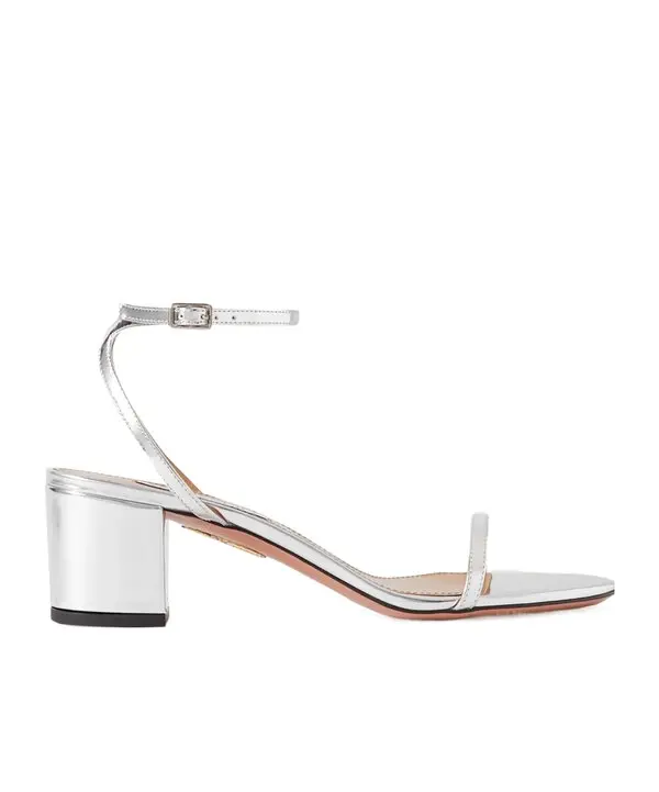 AQUAZZURA Leather Sandals - White