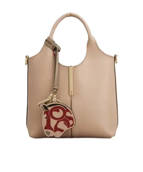 TOD'S Handle Shoulder Bag - Nude