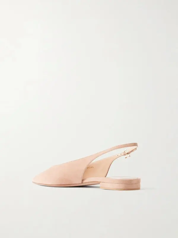 GIANVITO ROSSI Suede Slingback Ballet Flats