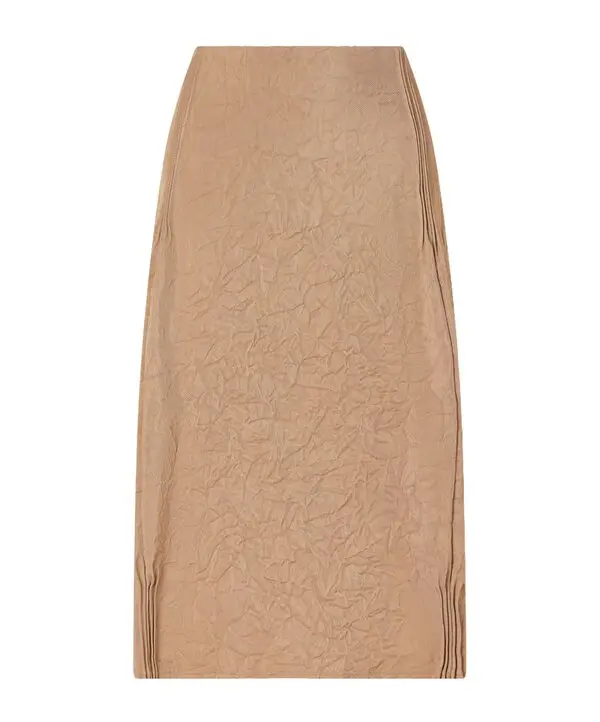 Tory Burch Crinkled-satin Skirt
