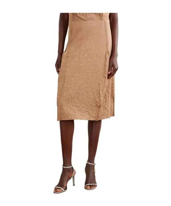 Tory Burch Crinkled-satin Skirt