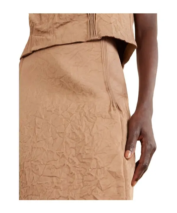Tory Burch Crinkled-satin Skirt