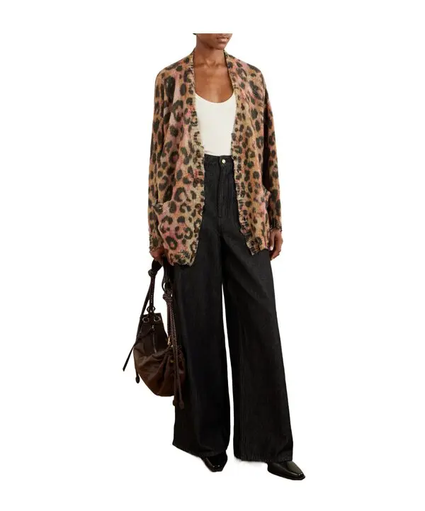 R13 Leopard-print Cardigan