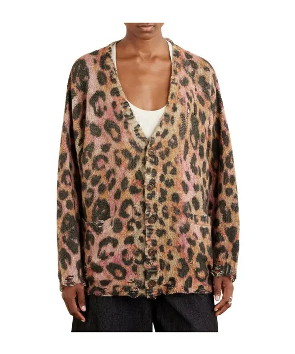 R13 Leopard-print Cardigan