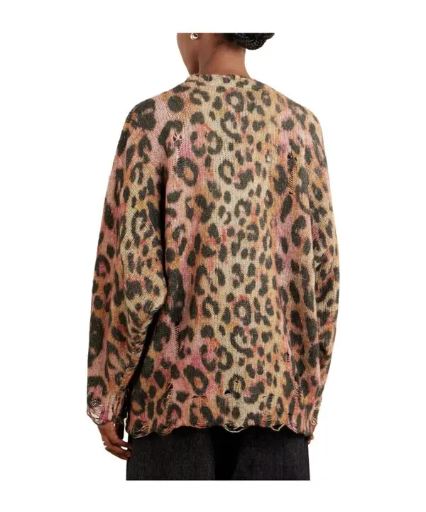 R13 Leopard-print Cardigan