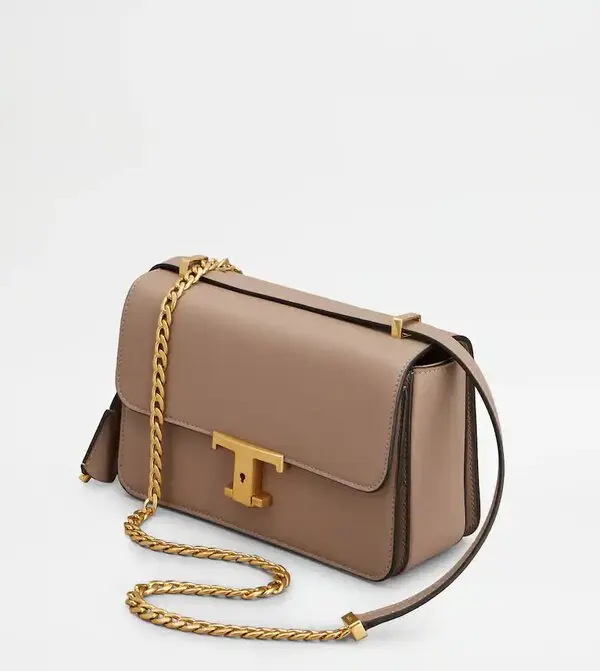 TOD'S T Timeless Flap Bag In Leather Mini