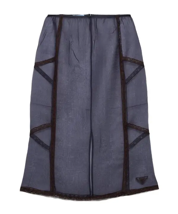 Prada Organza Intarsia Underskirt