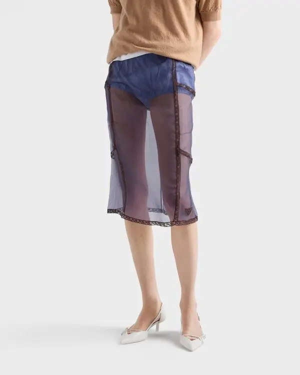 Prada Organza Intarsia Underskirt