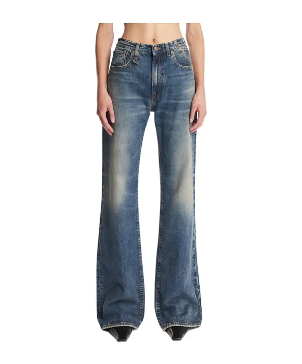 R13 Belt-loop Flare Jeans