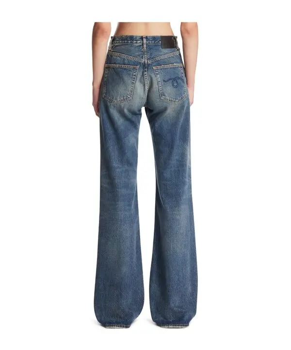 R13 Belt-loop Flare Jeans