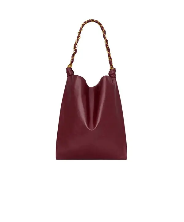 Saint Laurent Amalia Shoulder Bag - Deep Raspberry Red