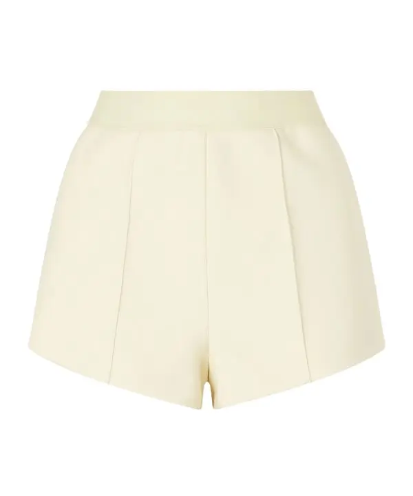 Wardrobe.NYC Pleated Casual Shorts - White