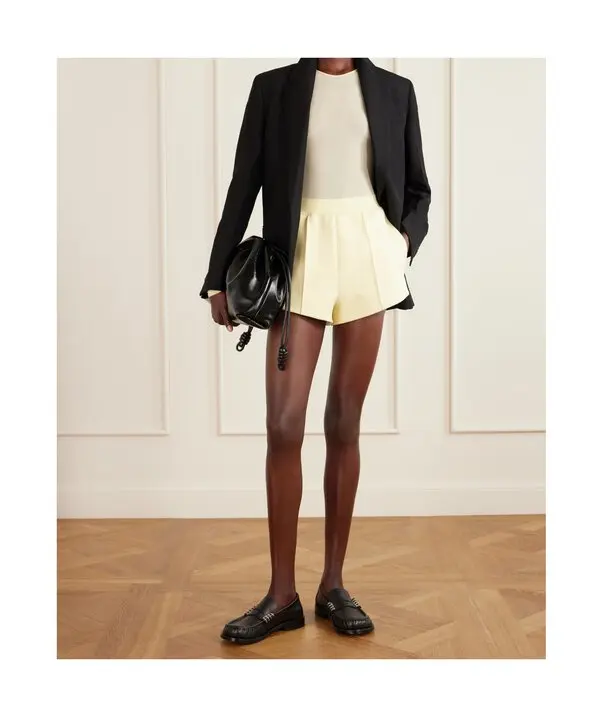 Wardrobe.NYC Pleated Casual Shorts