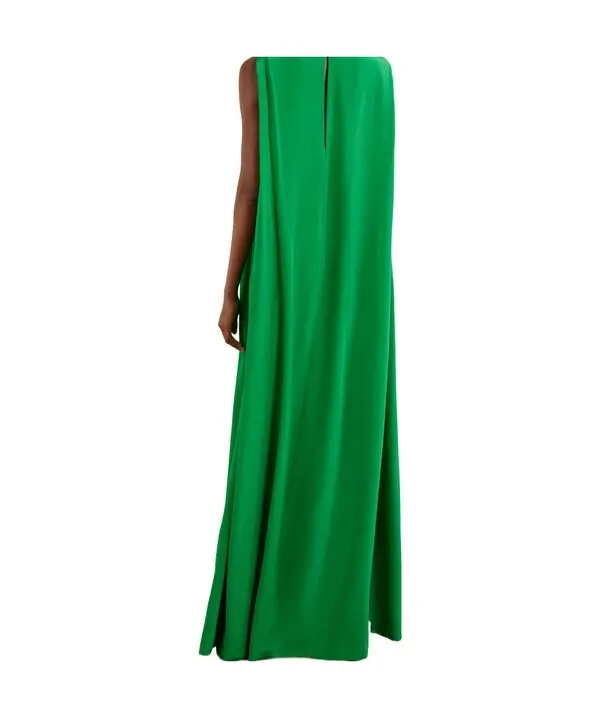 Staud Sleeveless Satin Column Gown