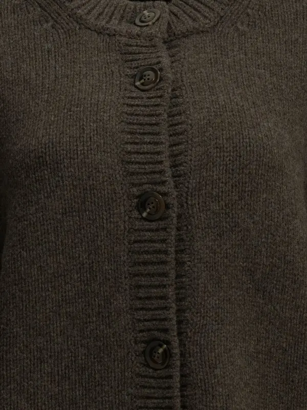 Soeur Leonard Button-fastening Cardigan - Brown