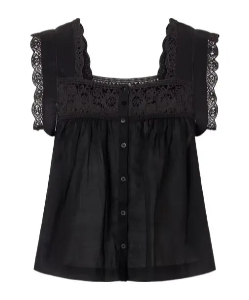 Citizens Of Humanity Embroidered Lace Shirt