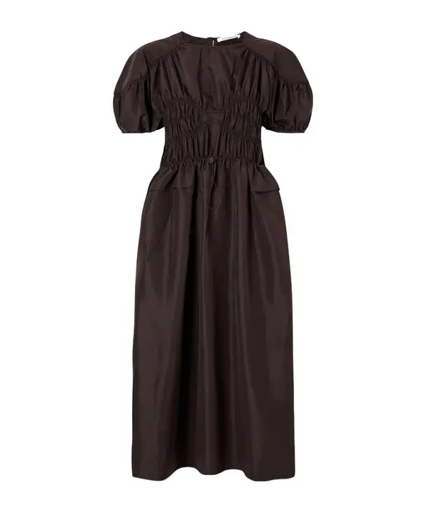 Cecilie Bahnsen Short Sleeve Fitted Dress - Black