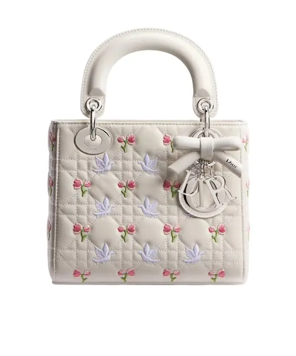 Dior Amour Mini Lady Bag With Chain - Nude