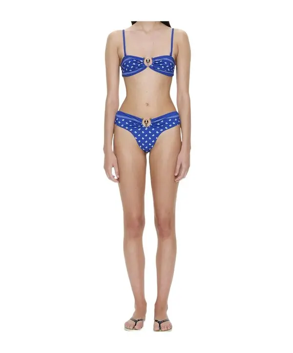 Christopher Esber Ruched Bandeau Bikini Top - Nude