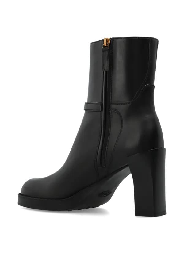 TOD'S Leather Heeled Ankle Boots