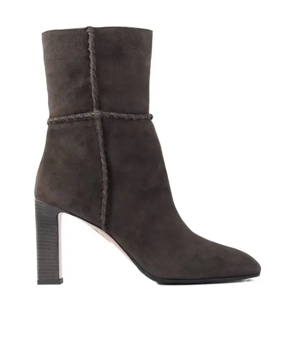 AQUAZZURA Block Heel Mid-calf Fashion Boots - Black