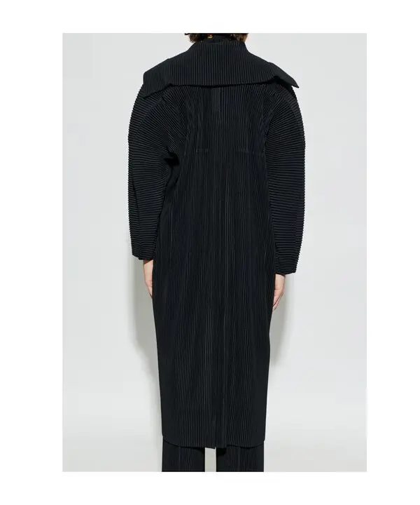 Issey Miyake Hooded Buttoned Coat