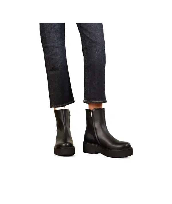 GIANVITO ROSSI Leather Zip Up Ankle Boots
