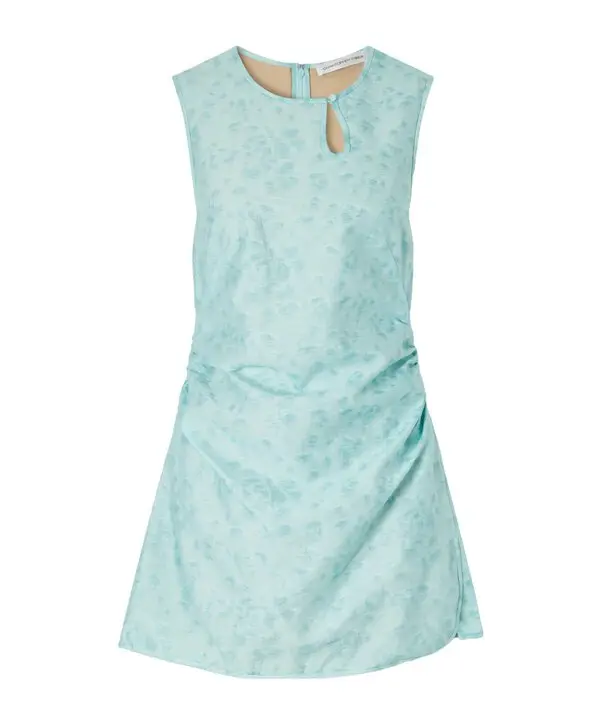 Christopher Esber Sleeveless Jacquard Dress With Keyhole Neckline - Mint Green