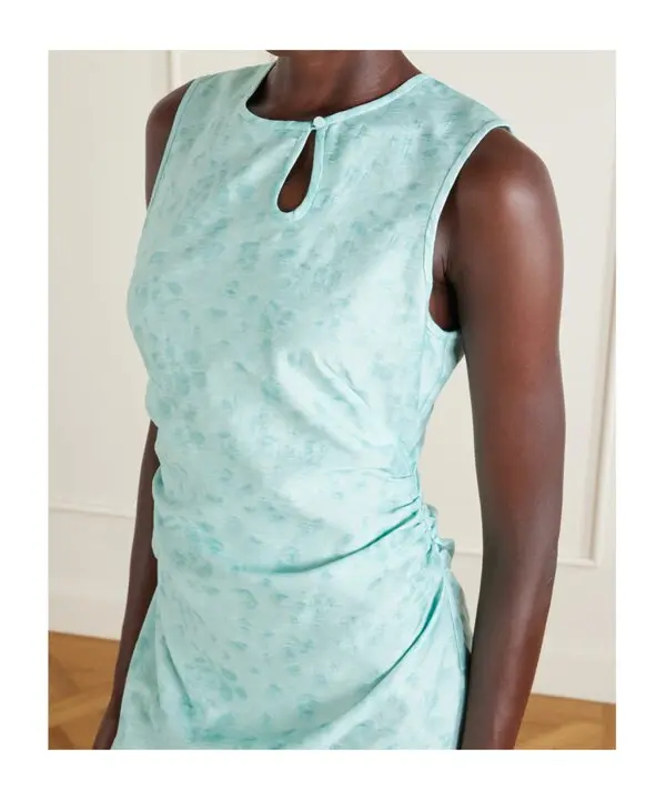 Christopher Esber Sleeveless Jacquard Dress With Keyhole Neckline