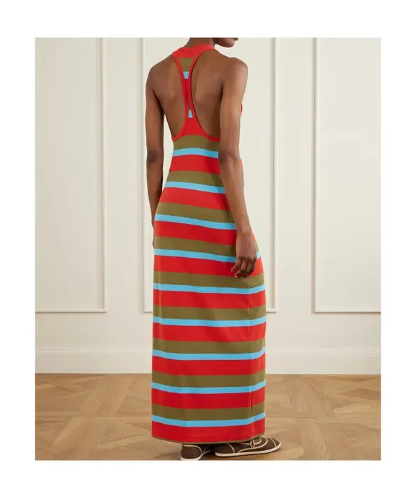Staud Encino Striped Dress