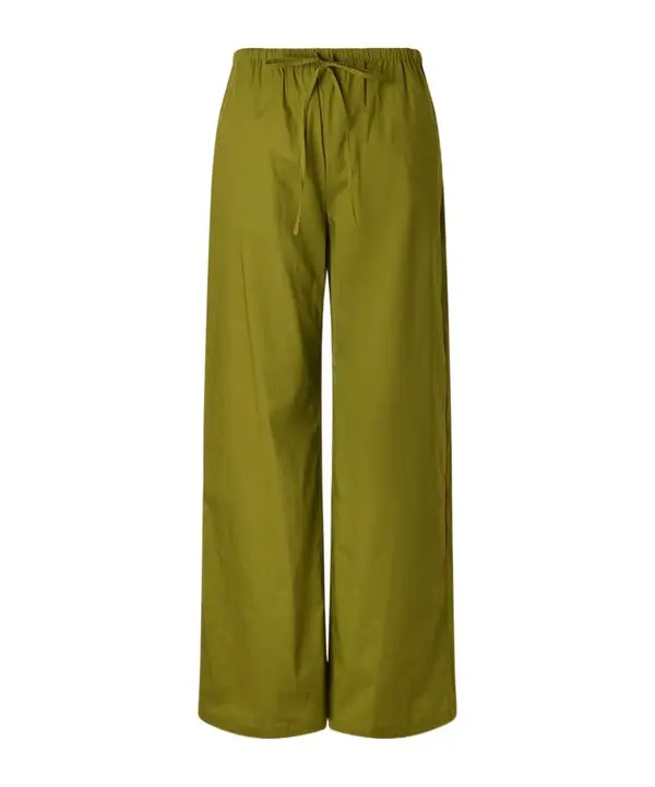 Staud Loose Drawstring Wide-leg Trousers