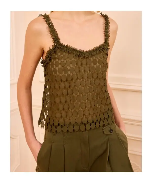 Ulla Johnson Francoise Lace Tank Top
