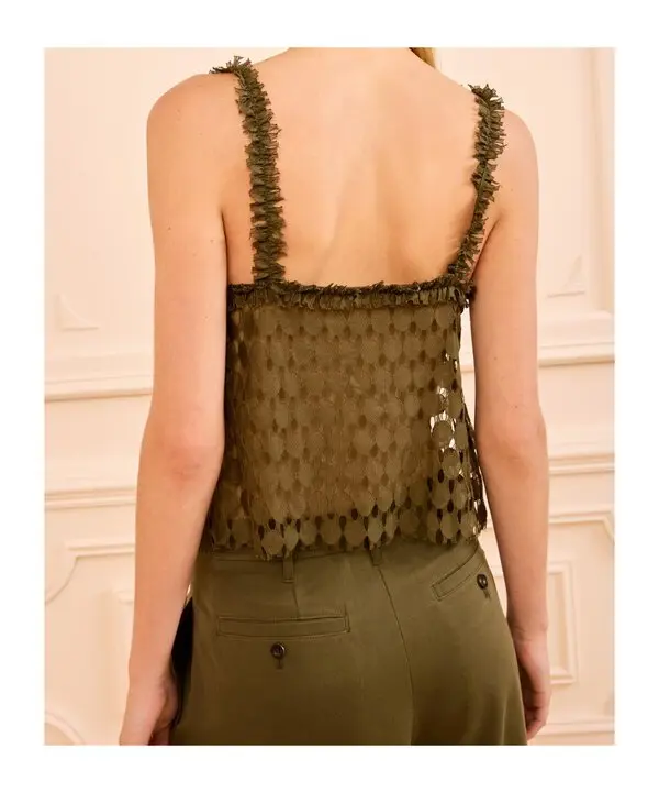 Ulla Johnson Francoise Lace Tank Top