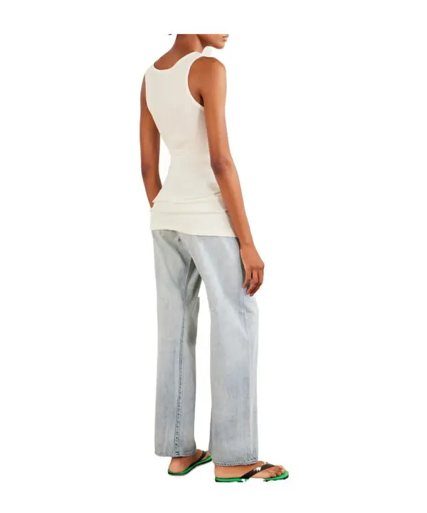 Auralee Ribbed Knit Sleeveless Top