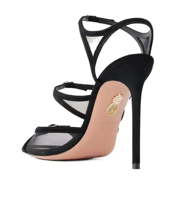 AQUAZZURA Jalila Mesh-panel Sandals