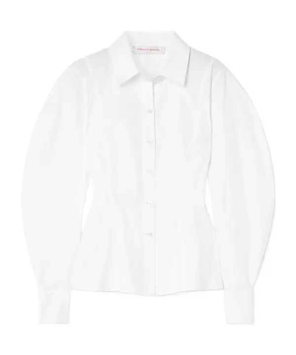 Carolina Herrera Curved Shirt - White