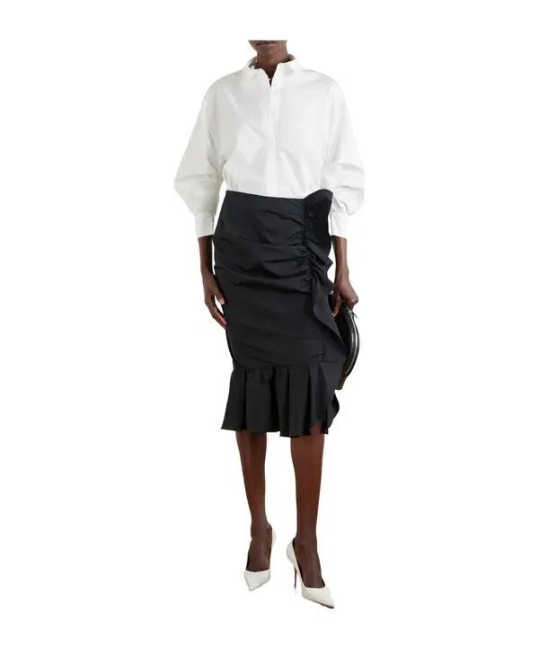 Carolina Herrera Cotton-blend Poplin Shirt