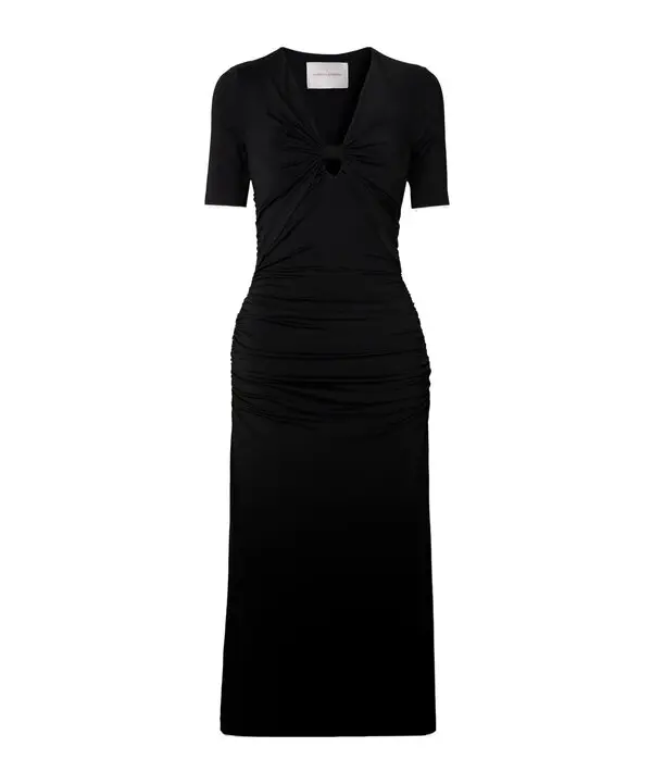 Carolina Herrera Pleated Dress - Black