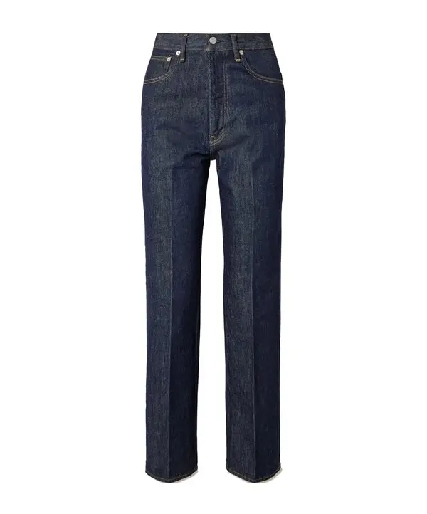 Auralee High-rise Straight-leg Jeans
