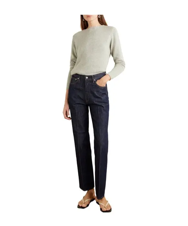 Auralee High-rise Straight-leg Jeans