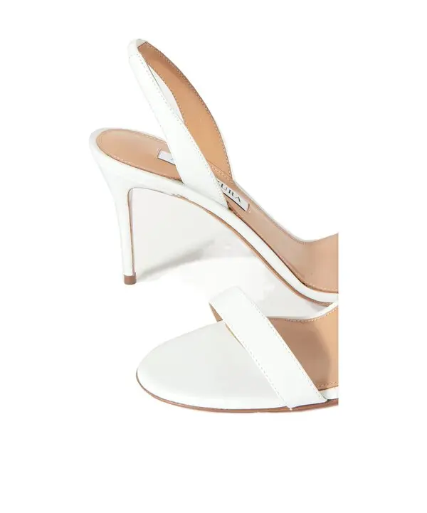 AQUAZZURA Leather Slingback Sandals